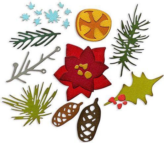 Sizzix Thinlits Die Set 14PK - Modern Festive 666069 Tim Holtz (10-22) | bol.com