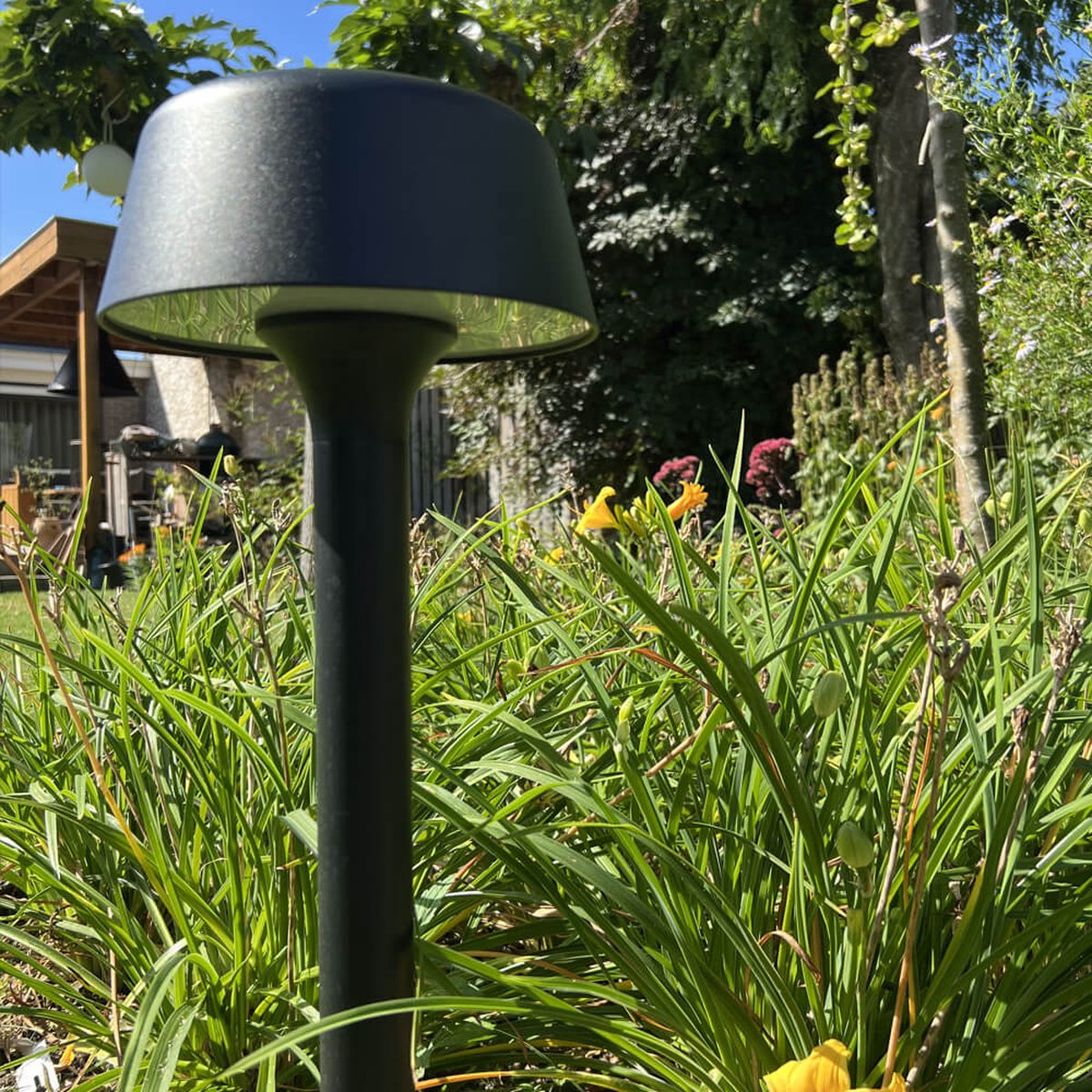 Solar tuinverlichting staande lamp 'Edison' - 50 cm hoog - Warm wit ...