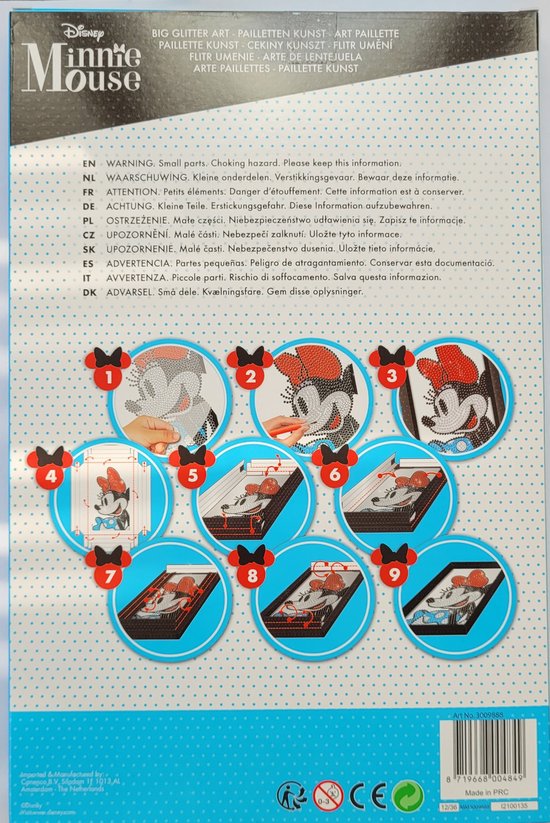 MINNIE MOUSE DIAMOND PAINTING - PAILLETTEN KUNST - GLITTER ART | bol.com