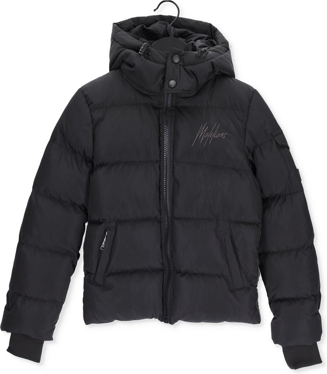 Malelions Malelions Junior Patch Puffer Jassen - Zwart - Maat 152 | bol.com