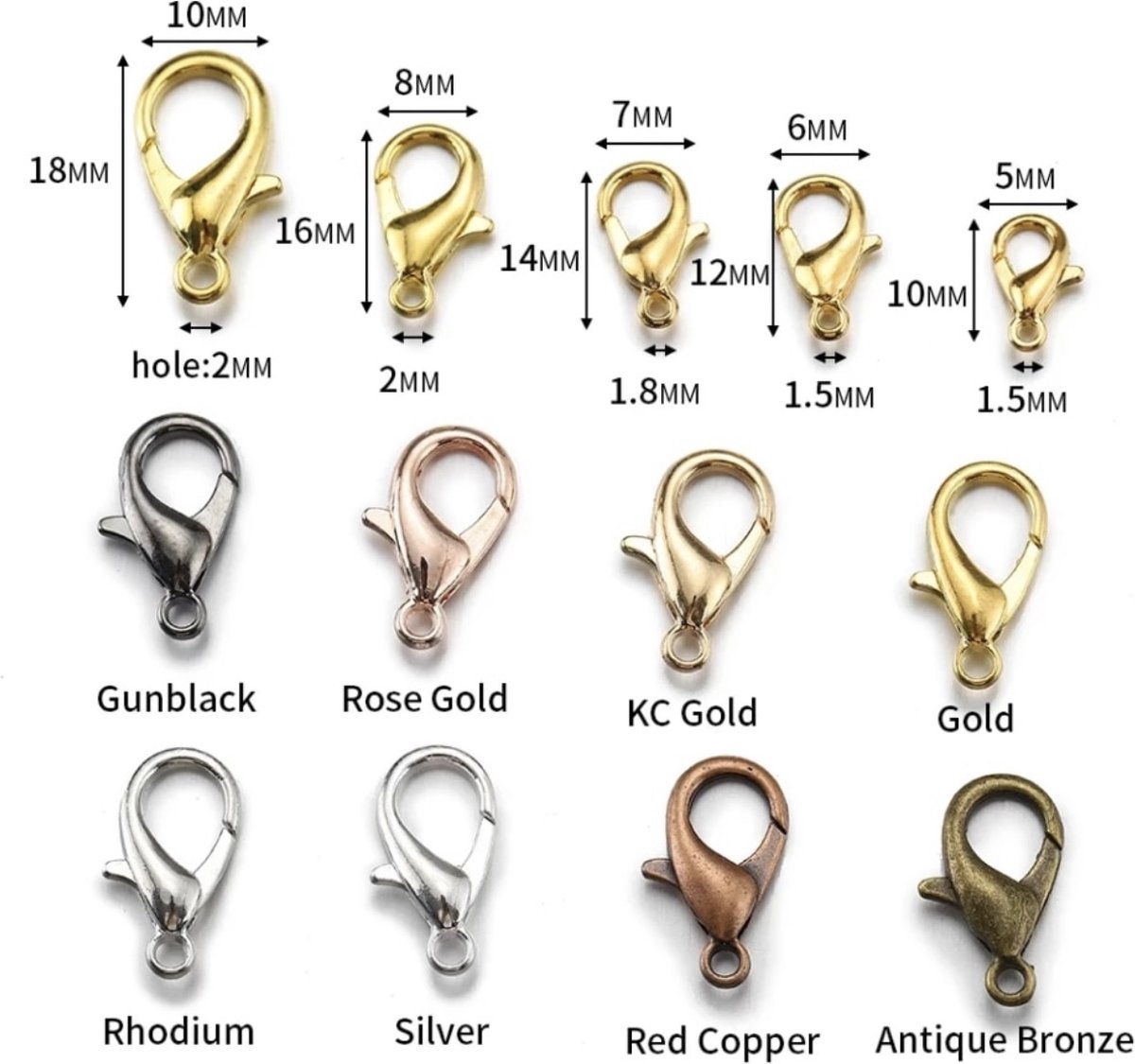 Connector voor sieraden - Kettingen maken - Armbandjes - Sluitingen ...