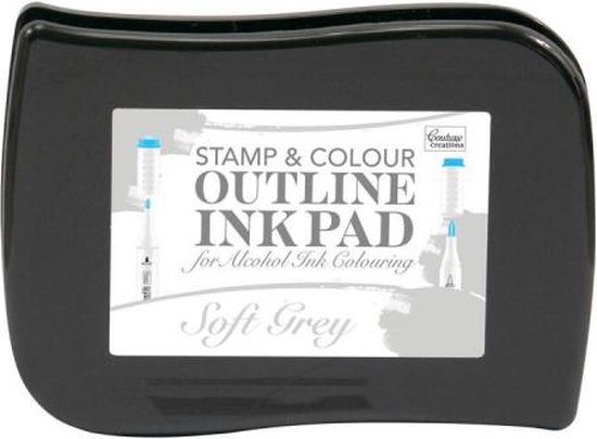 Soft Grey - Stamp and Colour Outline Ink Pad | bol.com