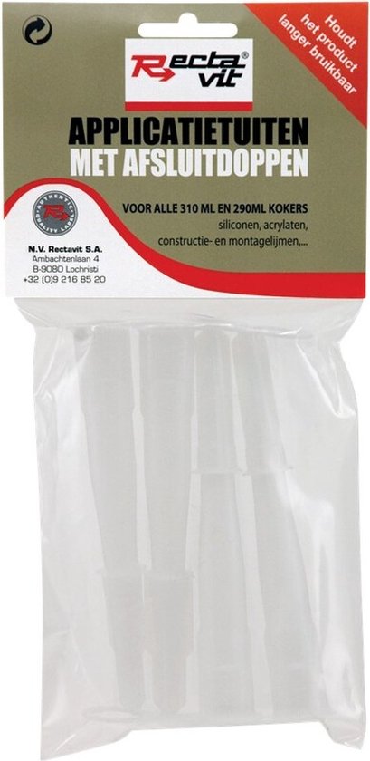 Rectavit - Transparante mastiektuit met afsluitdop 4st | bol.com
