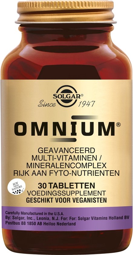 Solgar - Omnium® tabletten Geavanceerd multi-vitaminen ...