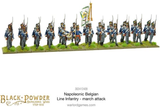 Napoleonic Belgian Line Infantry (march attack) | bol