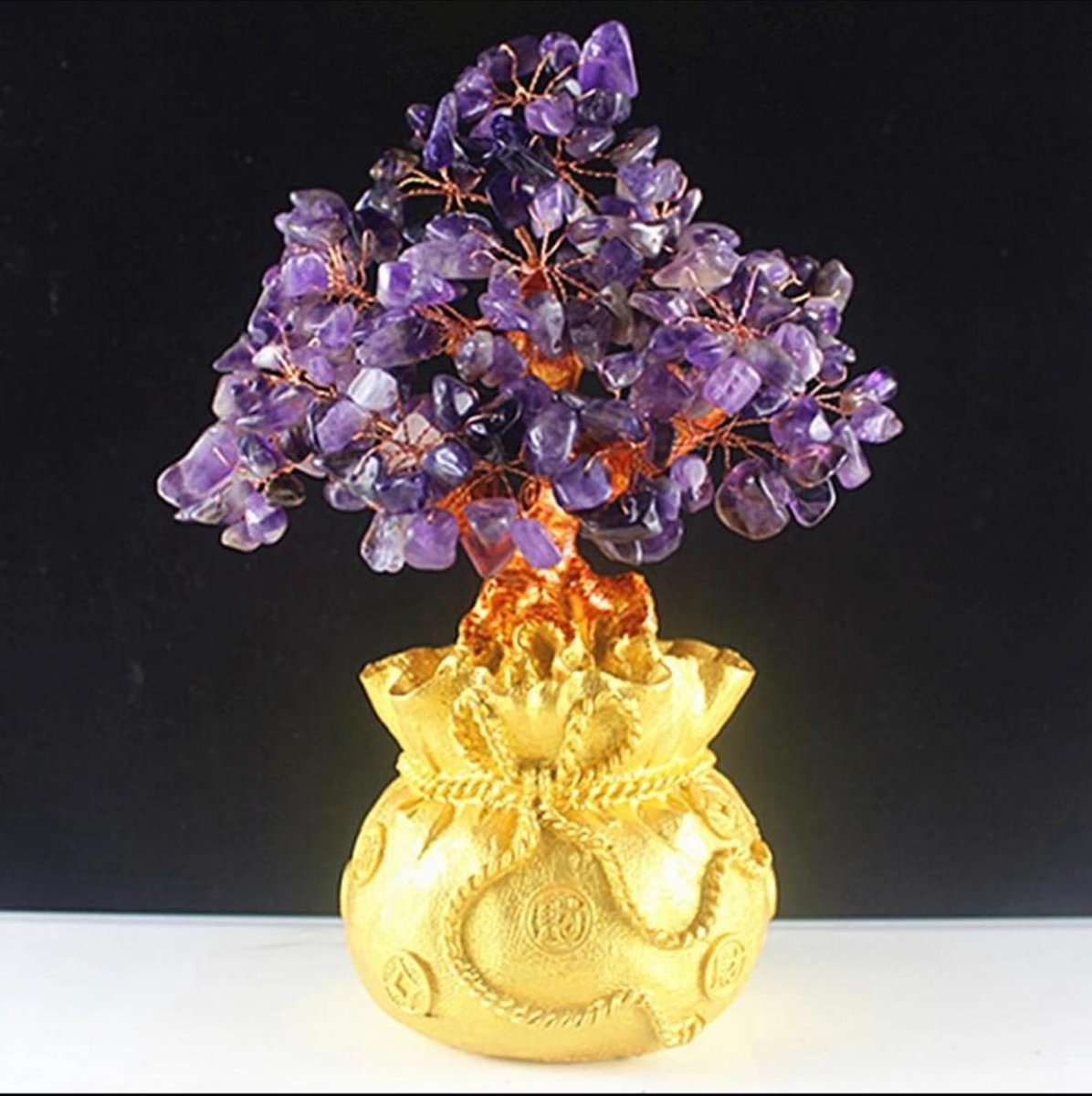 Kristal Geld Boom- Rijkdom Geluk Home Decor-Rijkdom | bol.com