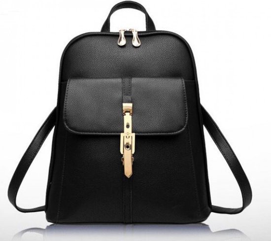 Elegante En Stijlvolle Dames Rugzak - Rugtas - Ritssluiting - Zwart | bol