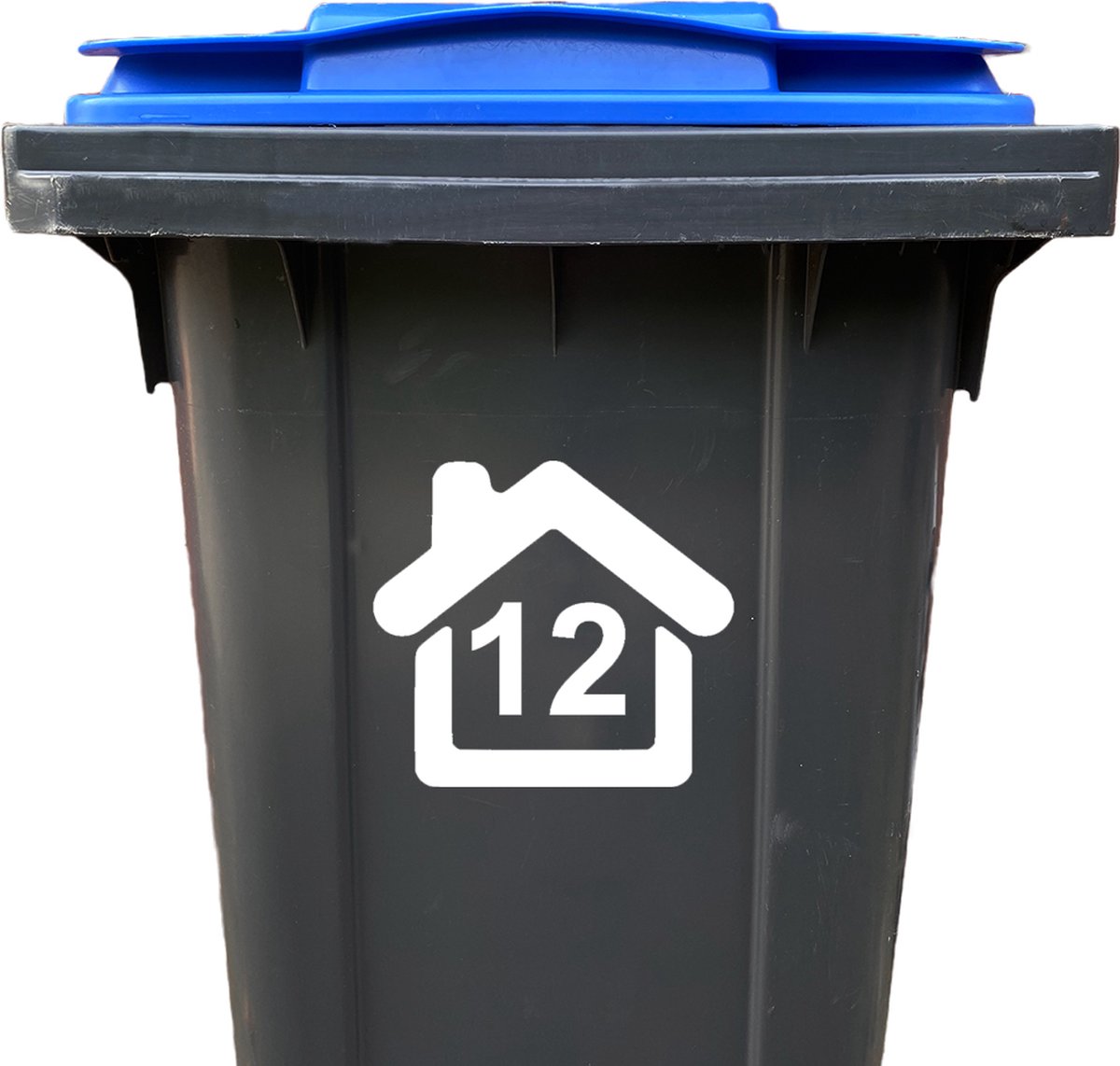 Kliko sticker huis met nummer - Container sticker - Cijfer sticker ...