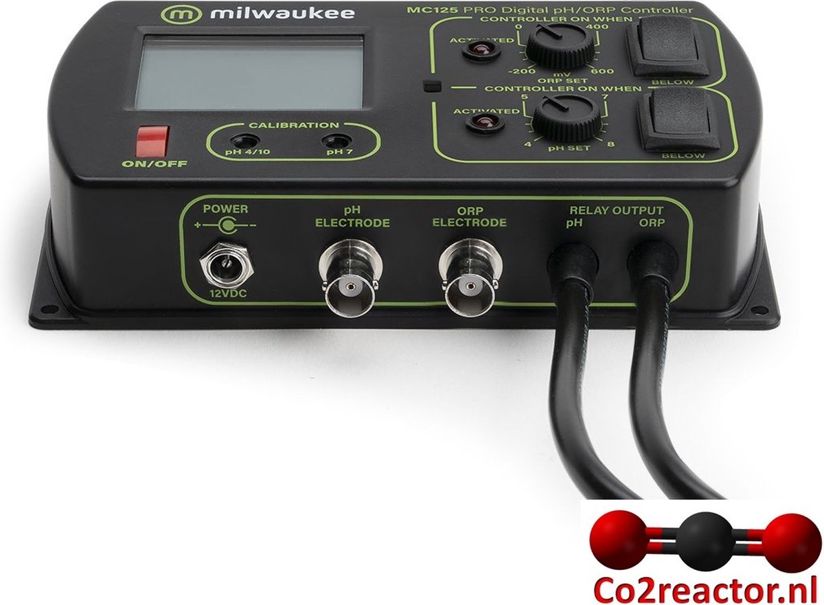Milwaukee MC125 PRO 2-in-1 digitale pH / ORP-controller | bol.com