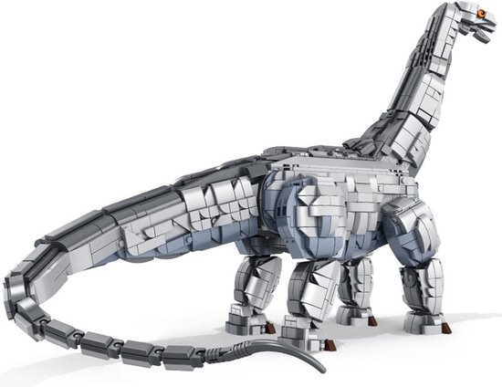 Jurassic Dinosaur World Pack Big Size Brontosaurus Dino Bricks MOC ...