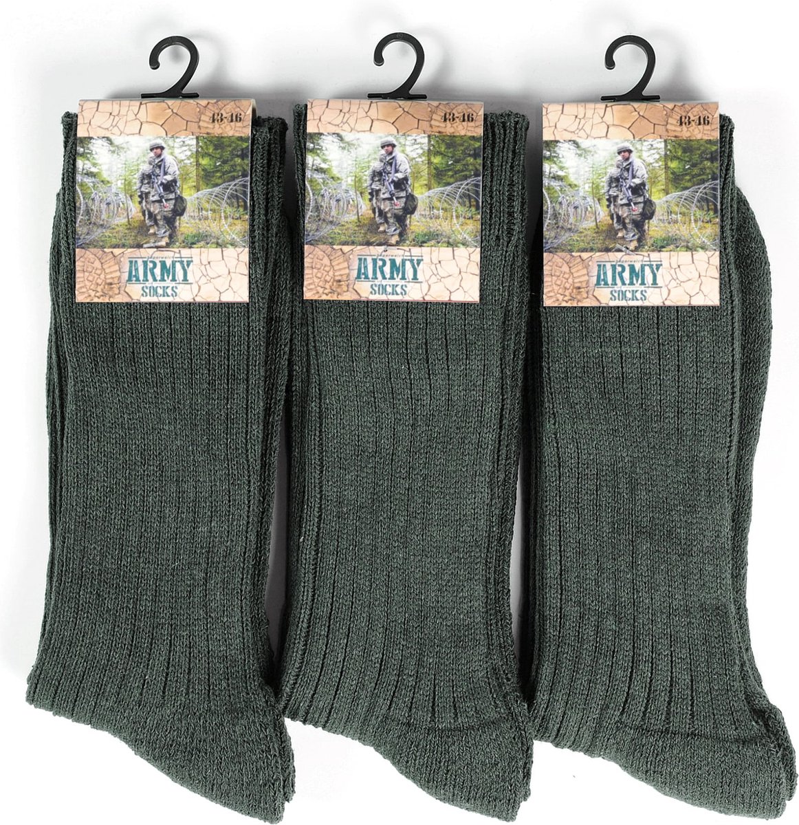 GoWith - wollen sokken - militaire sokken - 3 paar - wintersokken ...