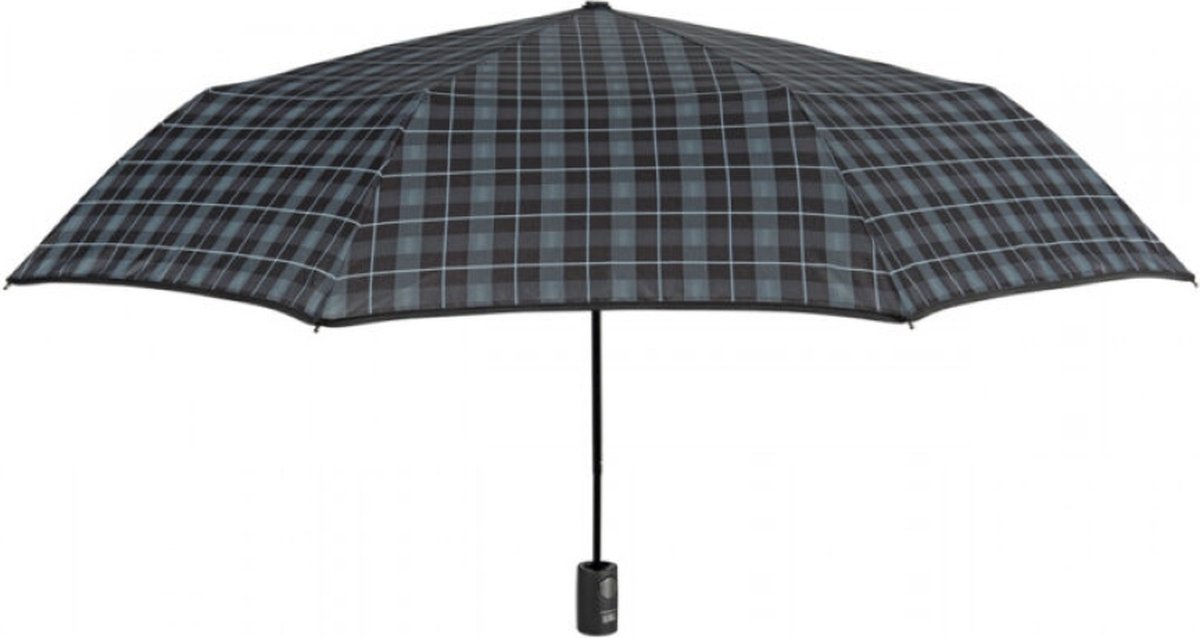 Oneiro’s Luxe Mini-paraplu Geruit heren 104 cm microvezel blauw ...