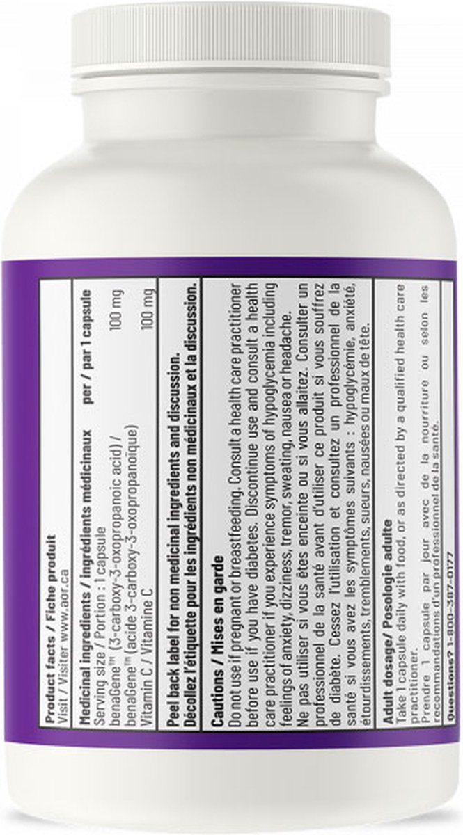 Benagene 30 capsules - oxaloacetaat, stimuleert meer dan 350 genen ...