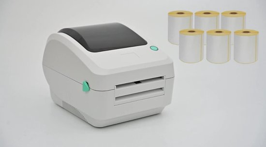 WINPAL WP300B A6 Thermal Label Printer.PostNL,DHL,DPD,UPS... USB, met 6 ...