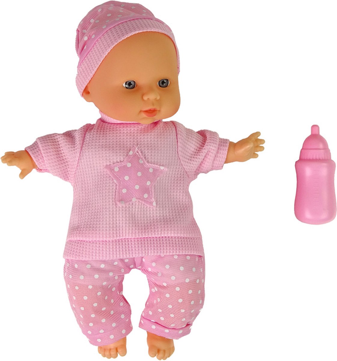 Babypop - 30 cm - met geluid - roze | bol.com