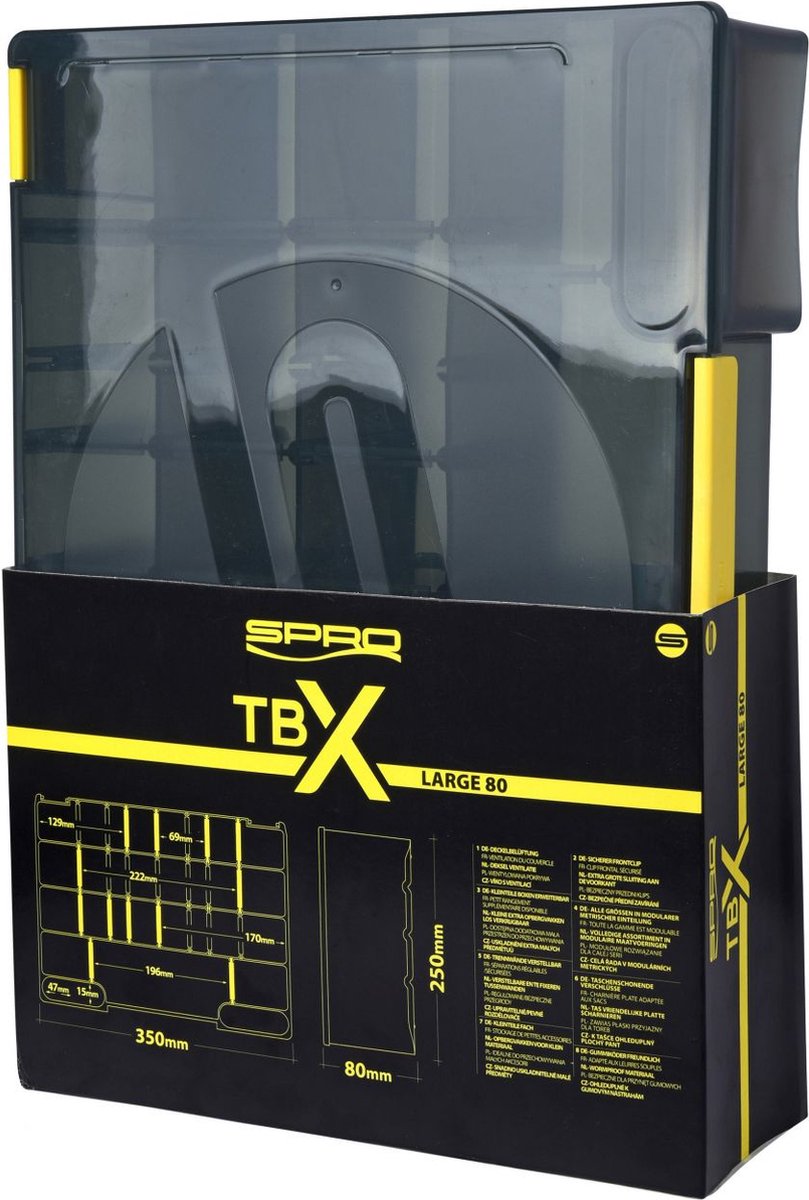 Spro TBX Large 80 Dark | Tackleboxen | bol