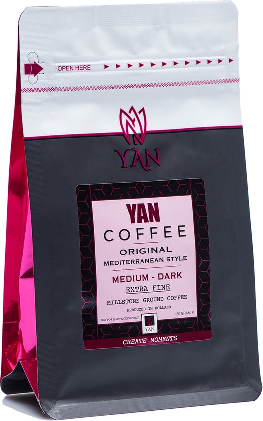 Yan Coffee - Mediterranean Blend - Super fijn gemalen - Millstone ...