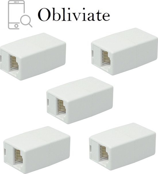Obliviate - Netwerk UTP koppelstuk 8p RJ45 ( 5 Pack/Stuks) | bol