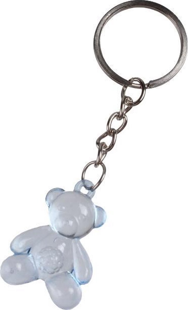 30x Sleutelhanger beer 3,5 x 2,5 cm 6 assortie - Sleutel hanger dier ...