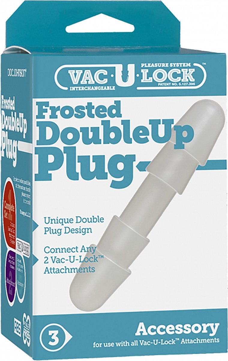 Frosted Double Up Plug - White | bol.com