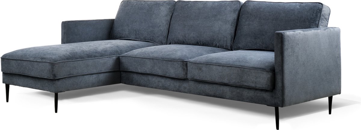 Vortex - Sofa - 3-zit bank - korte chaise longue links - antraciet ...