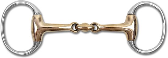 Cupris Eggbutt Bit Double Jointed, Solid | 14 | bol