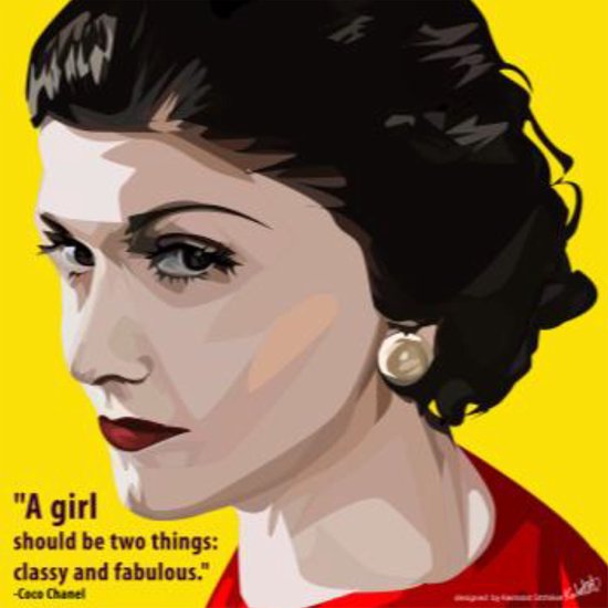 COCO CHANEL pop art schilderij | bol.com