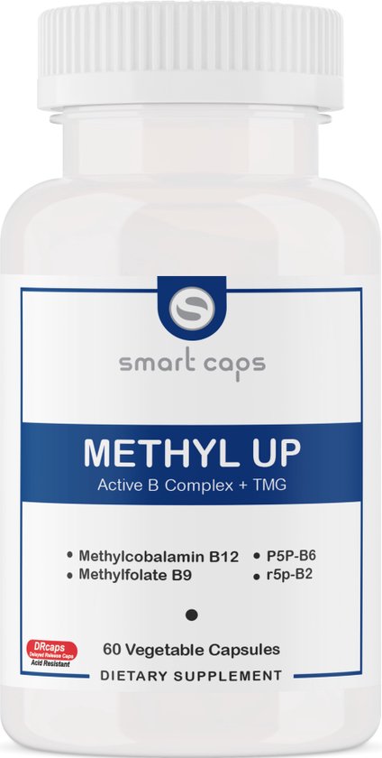 Smart Caps - Methylup Active B Complex + TMG - 60 Vegetable Capsules | bol
