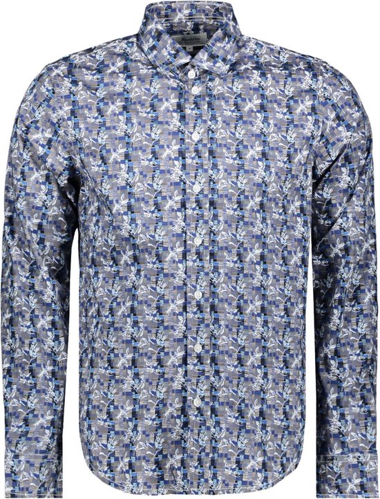 Haze & Finn Overhemd Italian Fit Stretch Mc18 0100 04 City Floral Maze Mannen Maat - M | bol.com
