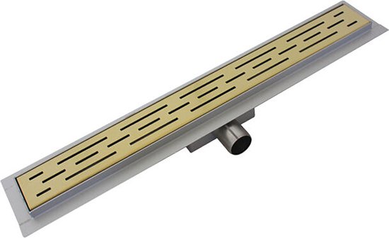 RVS Douchegoot 70 cm Geborsteld Goud | bol