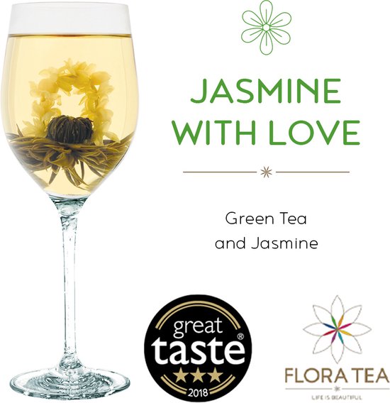 Thee bloem - nieuwe thee - Thee kado - Kado tip - Flora Tea - Jasmin ...