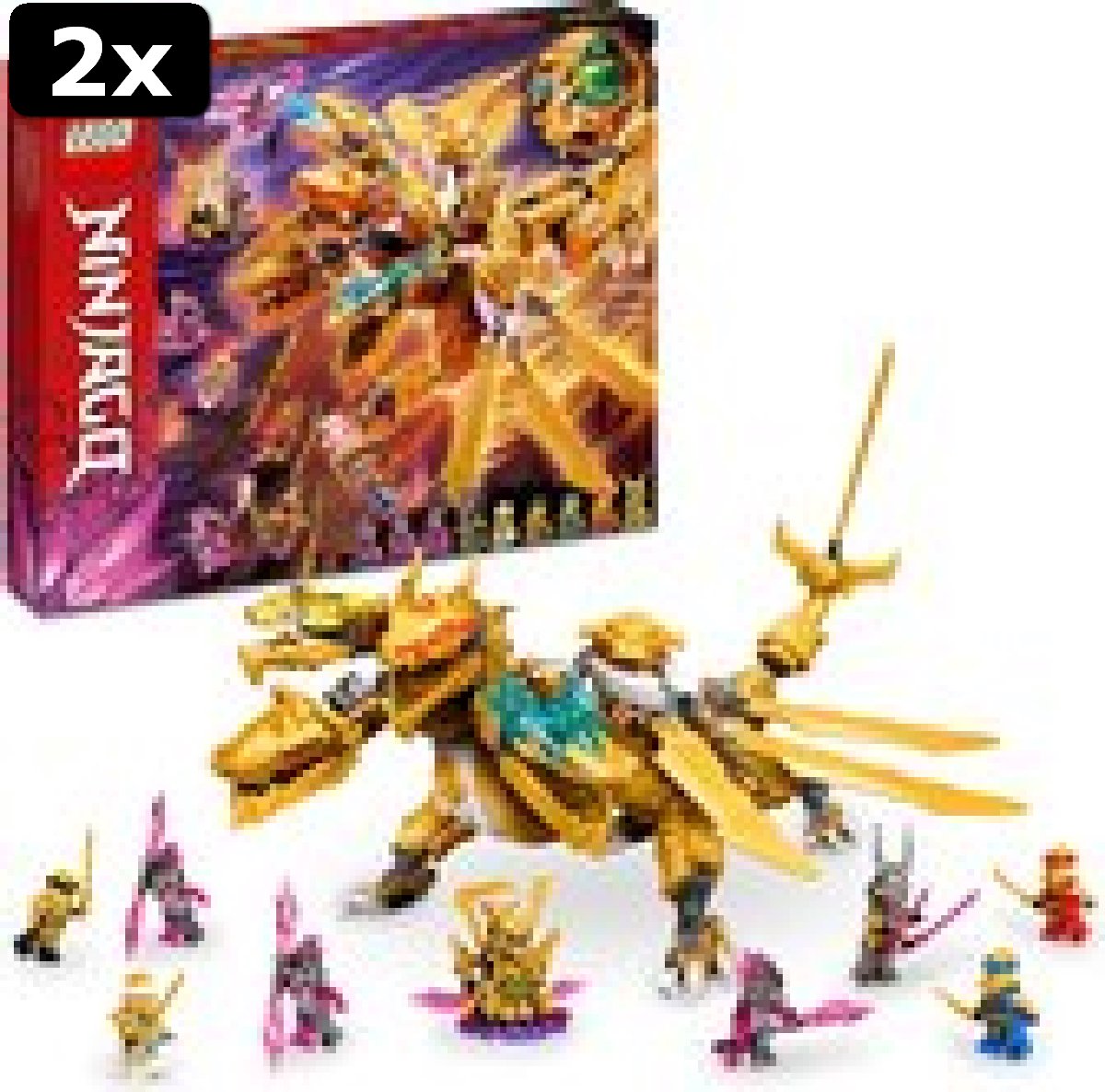 2x LEGO NINJAGO Lloyds Gouden Ultra Draak - 71774 | bol.com