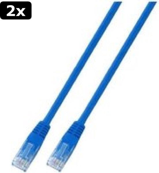 2x Techtube Pro - Internetkabel UTP CAT6 - blauw - 20 meter | bol