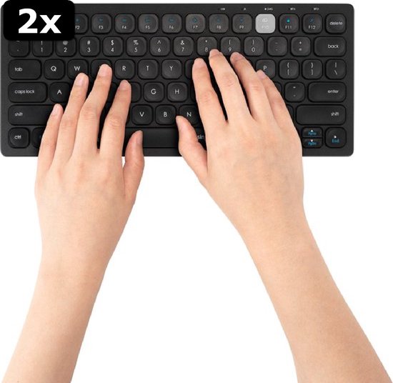 2x Kensington Multi-Device Wireless Compact Multi-Device Keyboard ...