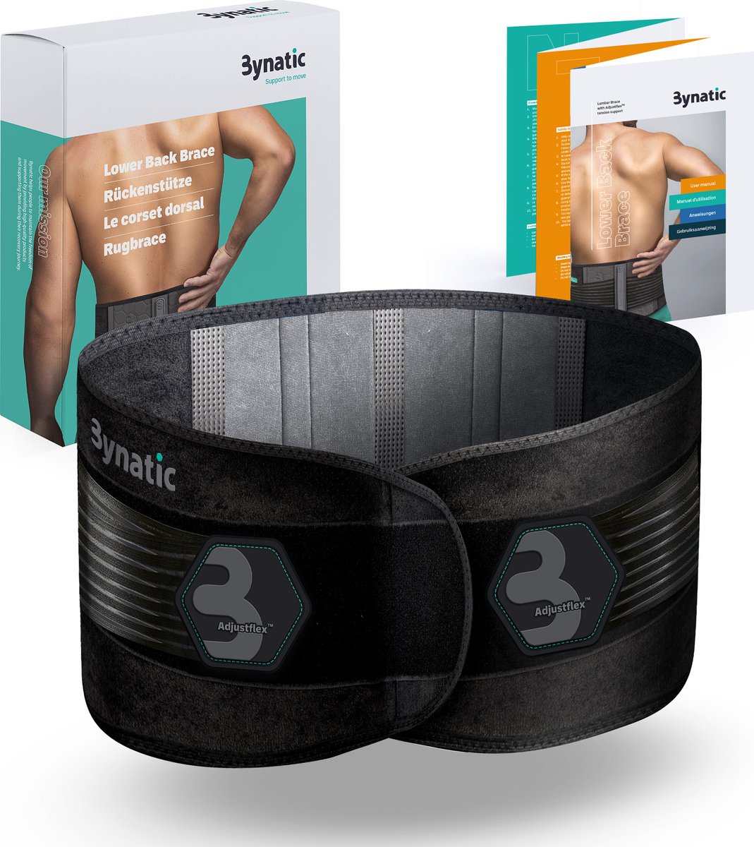 Bynatic® Rugbrace Onderrug - Rugband voor Lage Rugpijn - Rug Corrector ...