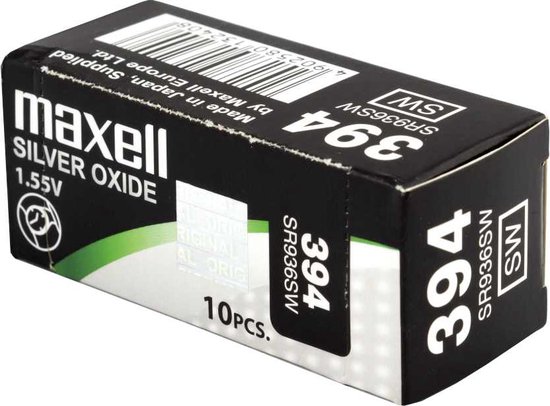 SR936W Horloge Batterijen 10 stuks 394- 380 Maxell | bol