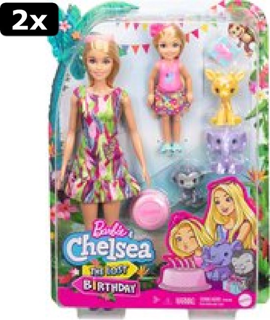 2x Barbie and Chelsea The Lost Birthday Barbie & Chelsea Speelset | bol.com