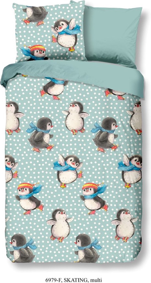 Good Morning Skating - Flanel - Dekbedovertrek - Eenpersoons - 140x200 ...