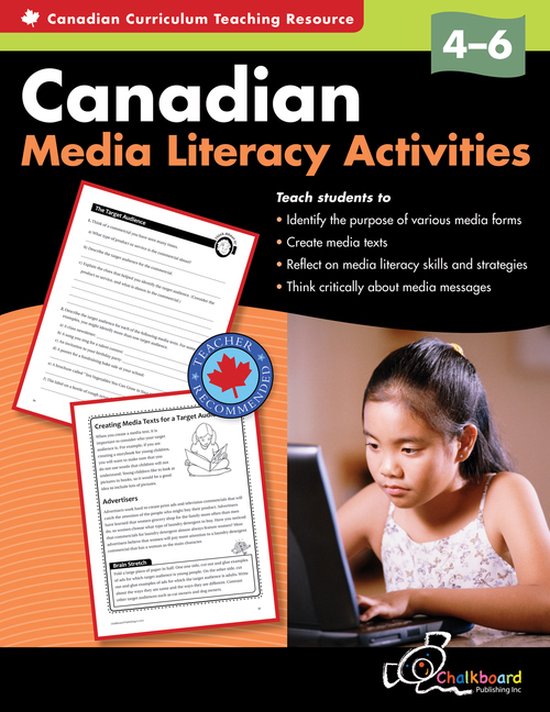Media Literacy Activities- Canadian Media Literacy Activities Grades 4 ...