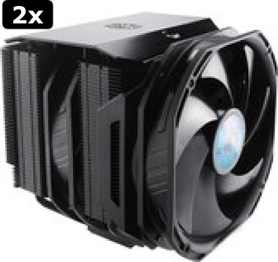 2x Master air MA624 Stealth Dual tower Dual Fan Twice the Performance | bol