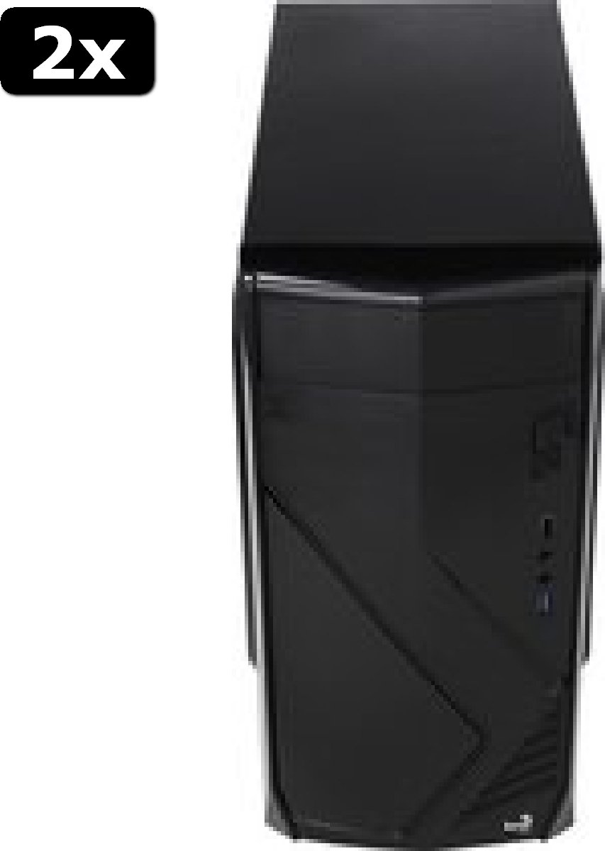 2x AEROCOOL PC-behuizing - Minitoren - Micro-ATX-formaat - Geen ...