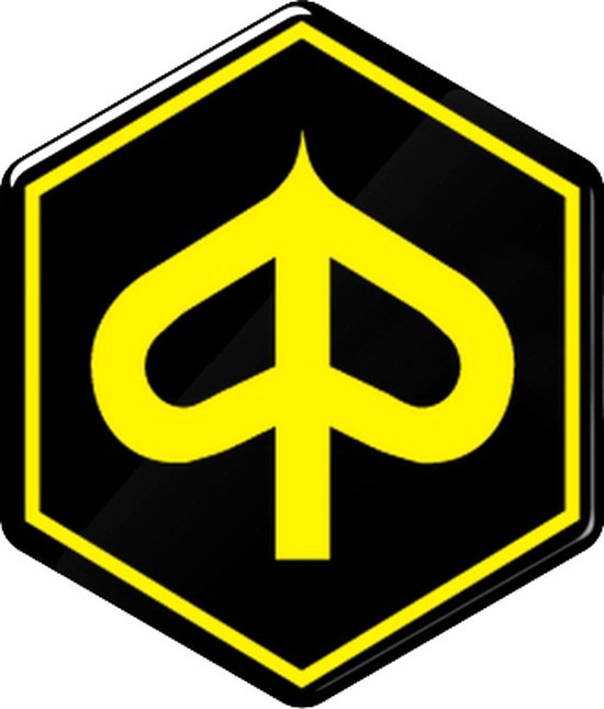 Piaggio Zip Logo Geel - Piaggio Zip Accessoires - Embleem | bol.com
