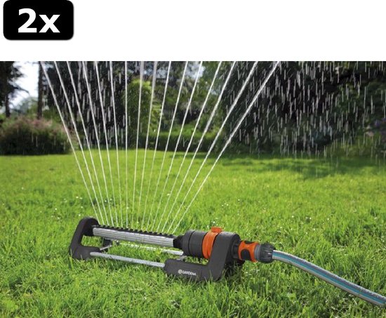 2x GARDENA - Zwenksproeier Aqua M - Tuinsproeier - 110 tot 250 m¬≤ | bol