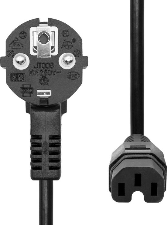 ProXtend PC-FAC15-0005 electriciteitssnoer Zwart 0,5 m Netstekker type ...