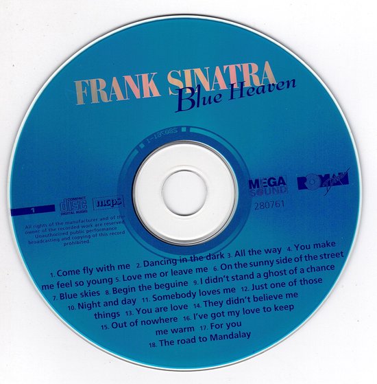 Frank Sinatra - Blue Heaven, Frank Sinastra | CD (album) | Muziek | bol