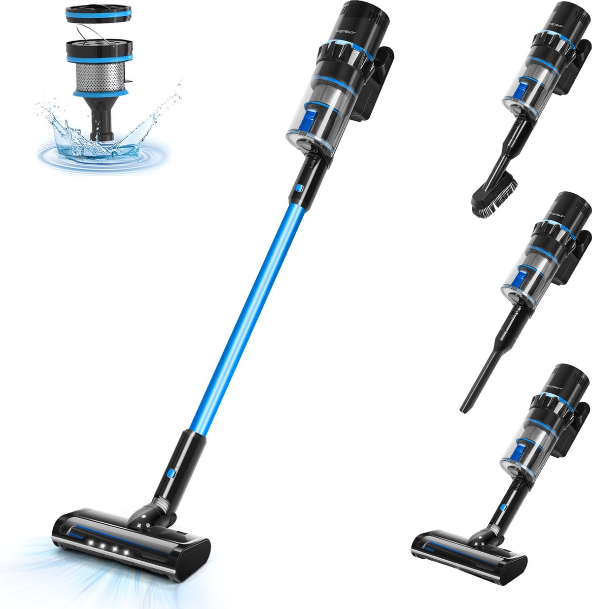 Aigostar 4 in 1 Steelstofzuiger draadloos - Steelstofzuigers ...