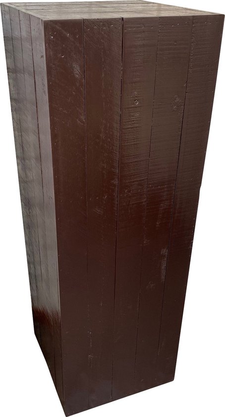 In & Out Deco zuil-sokkel-pilaar hout 34x34x100 cm | bol