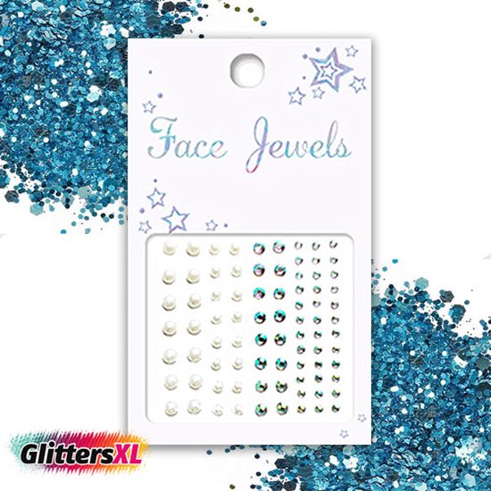 GlittersXL - Festival Face Jewels (Diamant) [Dots Strass Steentjes met ...