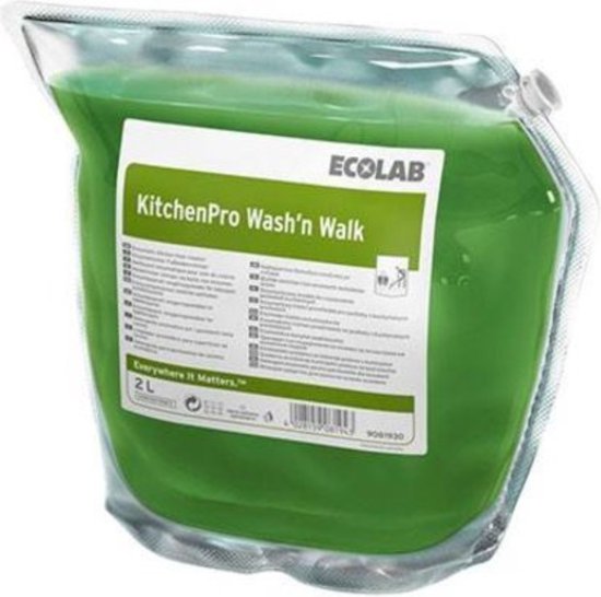 Ecolab | Vloerreiniger | KitchenPro Wash 'n Walk | 2x2 liter | bol