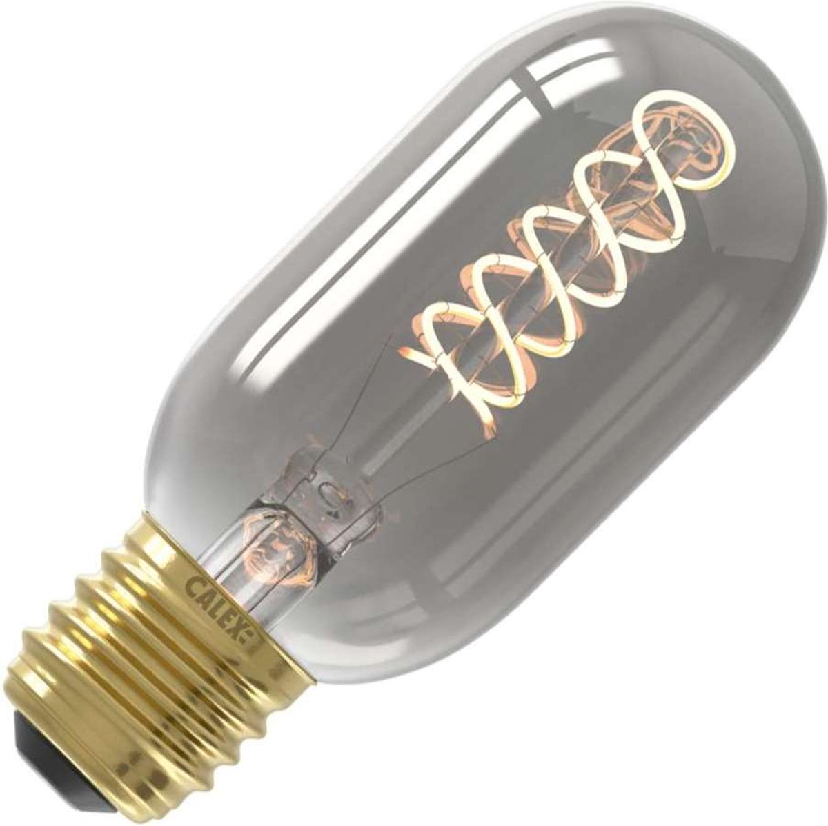 Calex Flexfilament LED buislamp E27 4W 136lm 1800K Titanium dimbaar Ø4 ...